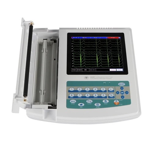 Portable 12-Channel EKG Electrocardiograph Machine, Digital ECG Heart ...