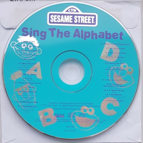 Sesame Street Sing The Alphabet CD Sesamstrasse children learn letters ...