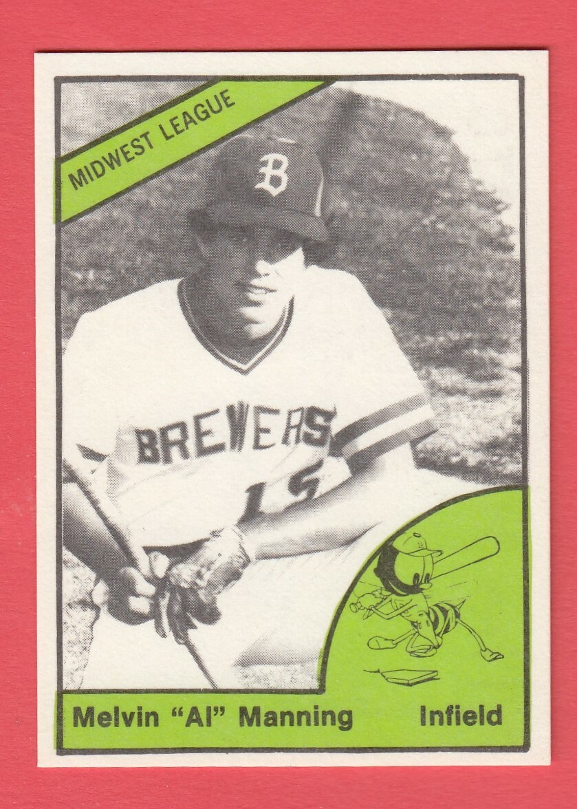1978 TCMA Minor League Melvin "AL" Manning - Burlington Bees | eBay