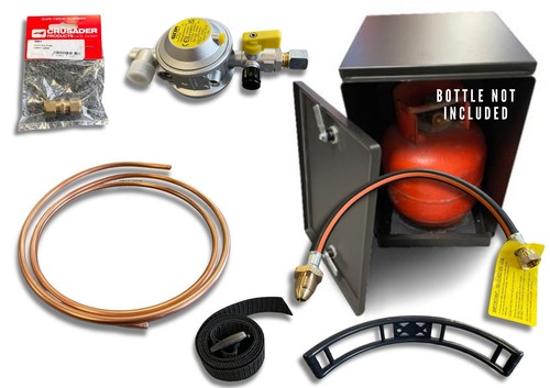 Metal Gas Box, Campervan Gas Locker, With/Without Kit & Regulator | eBay