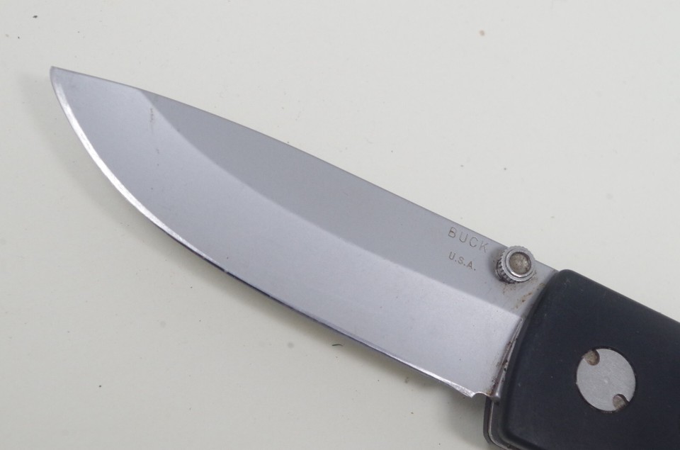 Black Buck CrossLock 180 Blade 1-Blade Pocket Knife BuckLite Folder USA ...