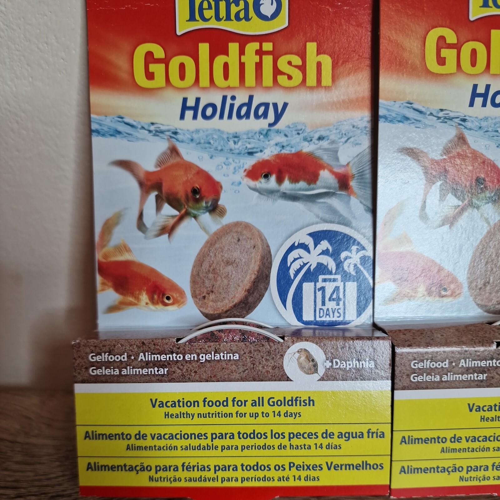2 x TETRAFIN TETRA GOLDFISH HOLIDAY FISH FOOD DISC 4 X 12G Vacation ...