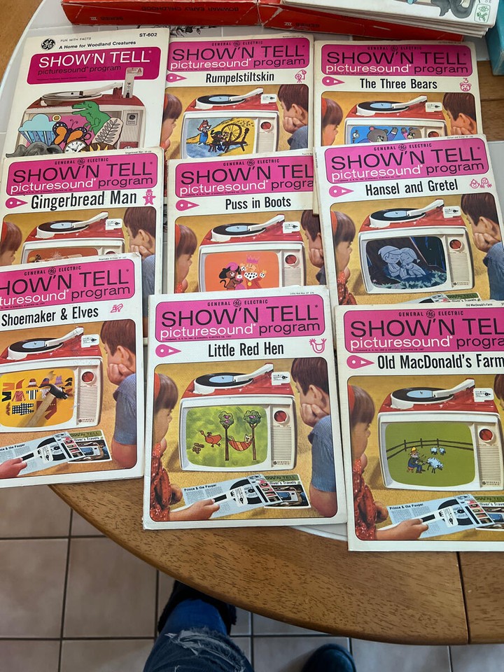 Lot Of 124 Vintage Show’ N Tell GE Picturesound Records & Film Great ...