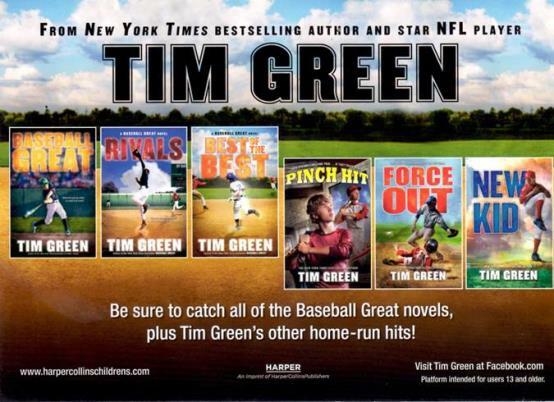 MLB BASEBALL & NFL FOOTBALL - TIM GREEN BOOKS 5X7 OVERSIZED PROMO ...