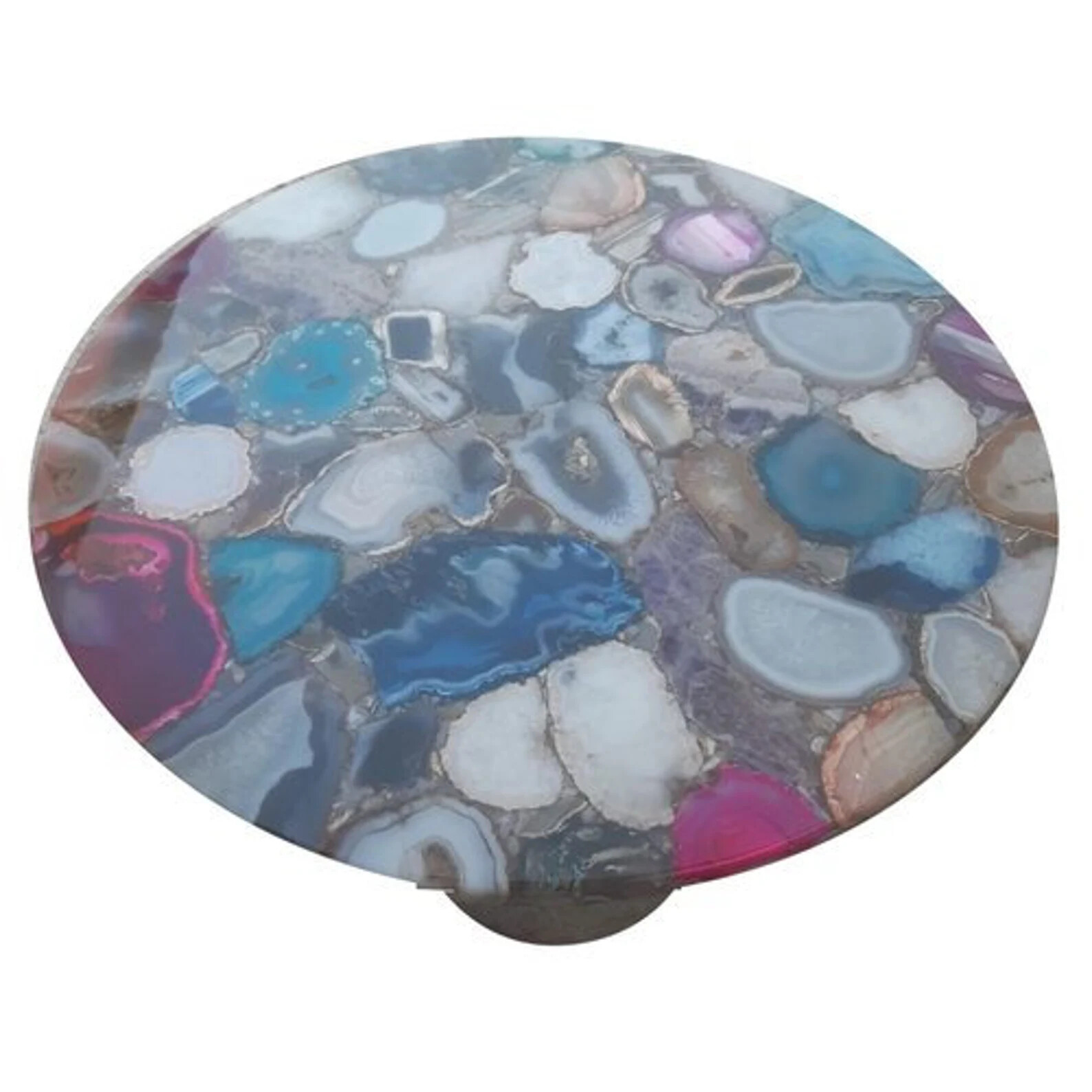36" Mix Agate Coffee table Top Gemstones home decor | eBay