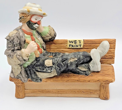 Emmett Kelly Jr. Hobo Clown Wet Paint Statue Circus Memorabilia | eBay