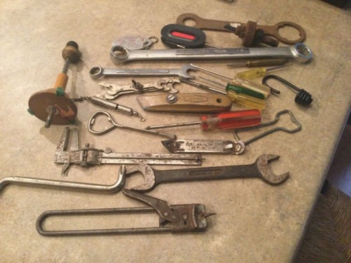 Vintage Junk Drawer Tool Lot Mixed Craftsman, Dunlap, Royal, Phillips ...