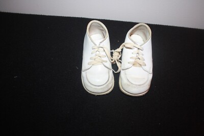 Vintage Stride Rite 4D Baby Shoes White w/ Laces | eBay