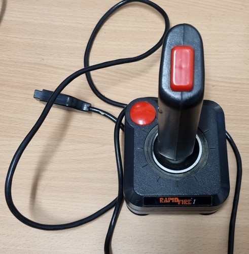Commodore 64 Amstrad Atari Rapid Fire Joystick with second joystick adaptor | eBay Australia