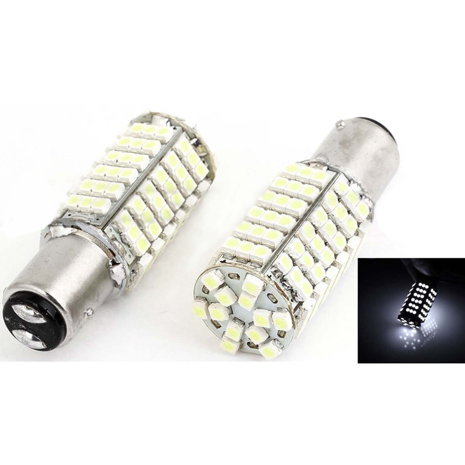 120SMD WHITE LED #1157 Tail Light Rear Brake Stop Turn Signal Lamp 12V ...