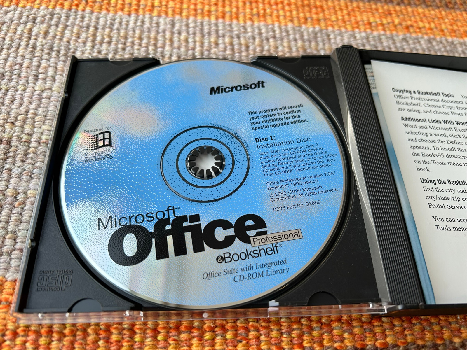 Microsoft Office Professional & Bookshelf Designed for Windows 95 w 2 ...