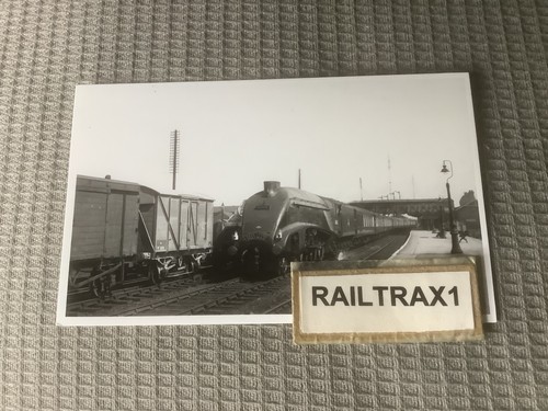 RAILWAY STEAM PHOTOGRAPH - 60033 “SEAGULL” + PULLMAN AT SELBY STATION ...
