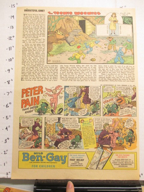 newspaper ad NYSN 1951 LILT home perm hair cold wave BEN GAY Peter Pain ...
