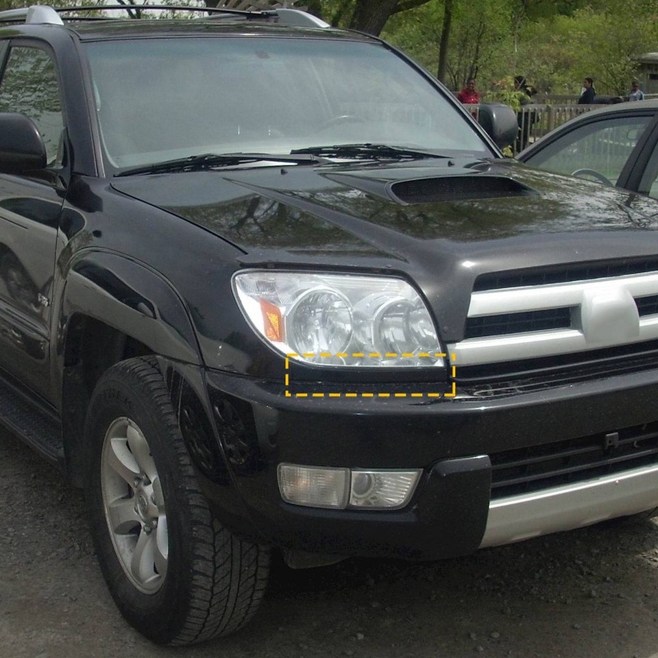 Front Bumper Grille Filler Headlight Trim Cover 2003 For 2004 05 Toyota ...