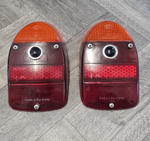 Classic VW Beetle Tombstone Light Lenses Blue Dot Pair | eBay UK