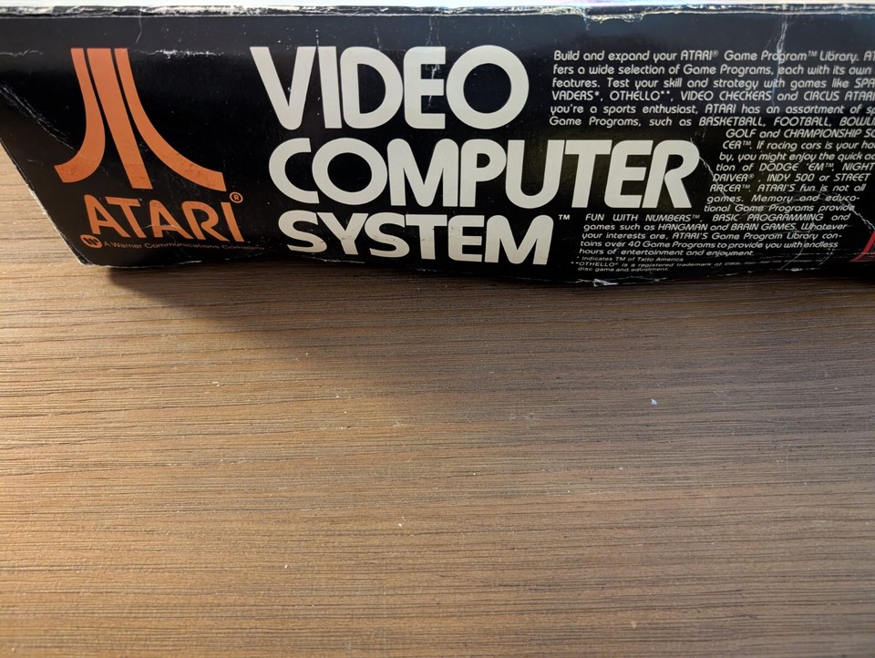 Original Atari CX-2600A Box Only 1980 Vintage | eBay