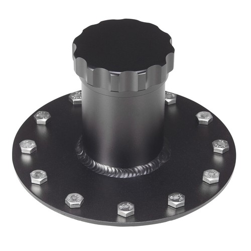 Straight 12 Bolts Flange Billet Fuel Cell Fast Fill Filler Neck Black ...