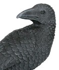 Large Dark Raven on Large Rock Platform Resin Statue Figurine 8" Height ...