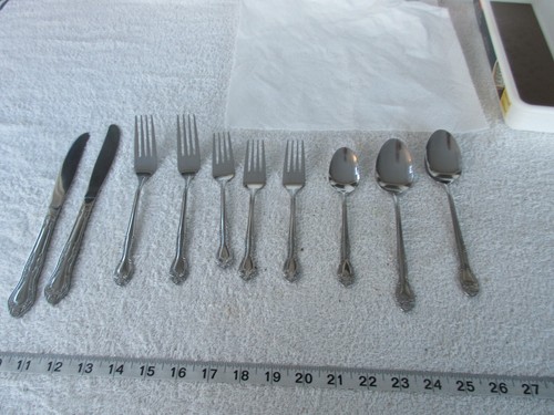 10 PIECE HIGH QUALITY~[ INTERNATIONAL STAINLESS CHINA ] FLATWARE SET | eBay