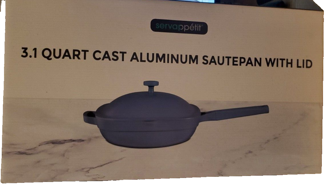 3.1 Quart Cast Aluminum Sautepan With Lid High-quality Servappetit ...