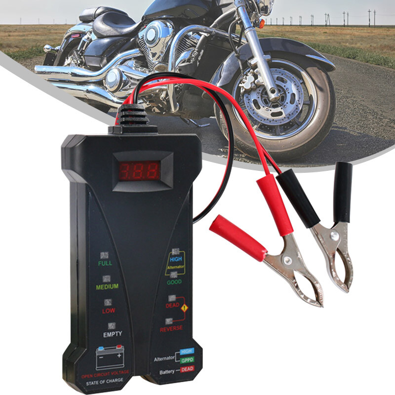 Digital Battery Alternator Tester Voltmeter Analyzer 12V LED for Car ...