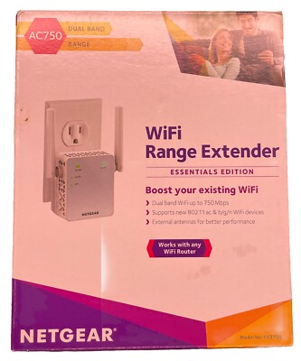 NETGEAR AC750 Wi-Fi Range Extender - EX3700-100NAS 768430818816| eBay