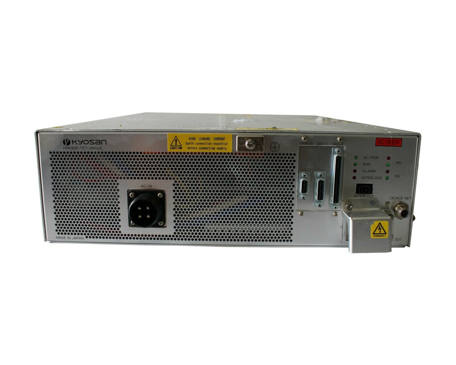 KYOSAN ELECTRIC MFG 2L39-000021-12 RF GENERATOR 1800V 4A 50/60HZ 200 ...