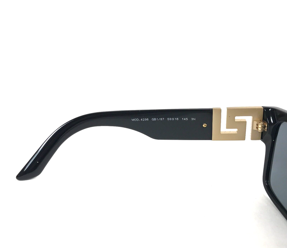 Versace Sunglasses MOD.4296 GB1/87 Back Gold Square Frames with Dark ...