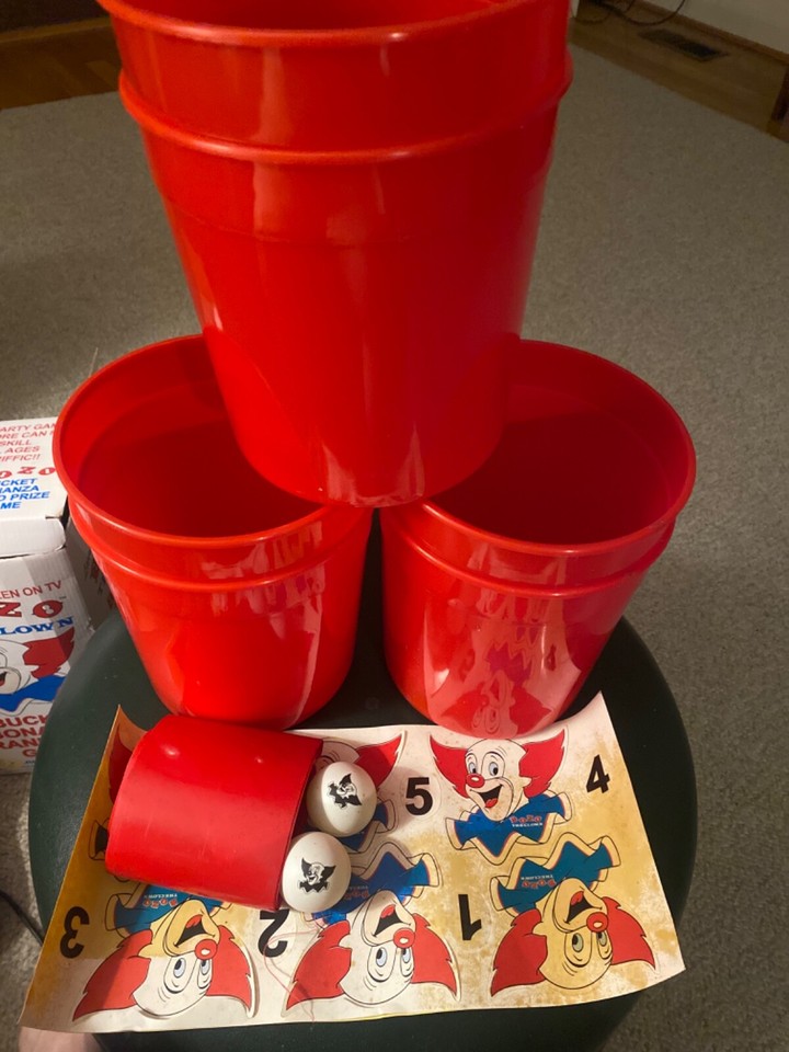 Bozo Vintage Larry Harmon's BOZO Clown Bucket Bonanza Grand Prize Game ...