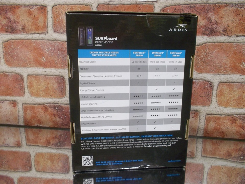 Arris Motorola Surfboard Modem Wi-Fi Router SB6141 | eBay