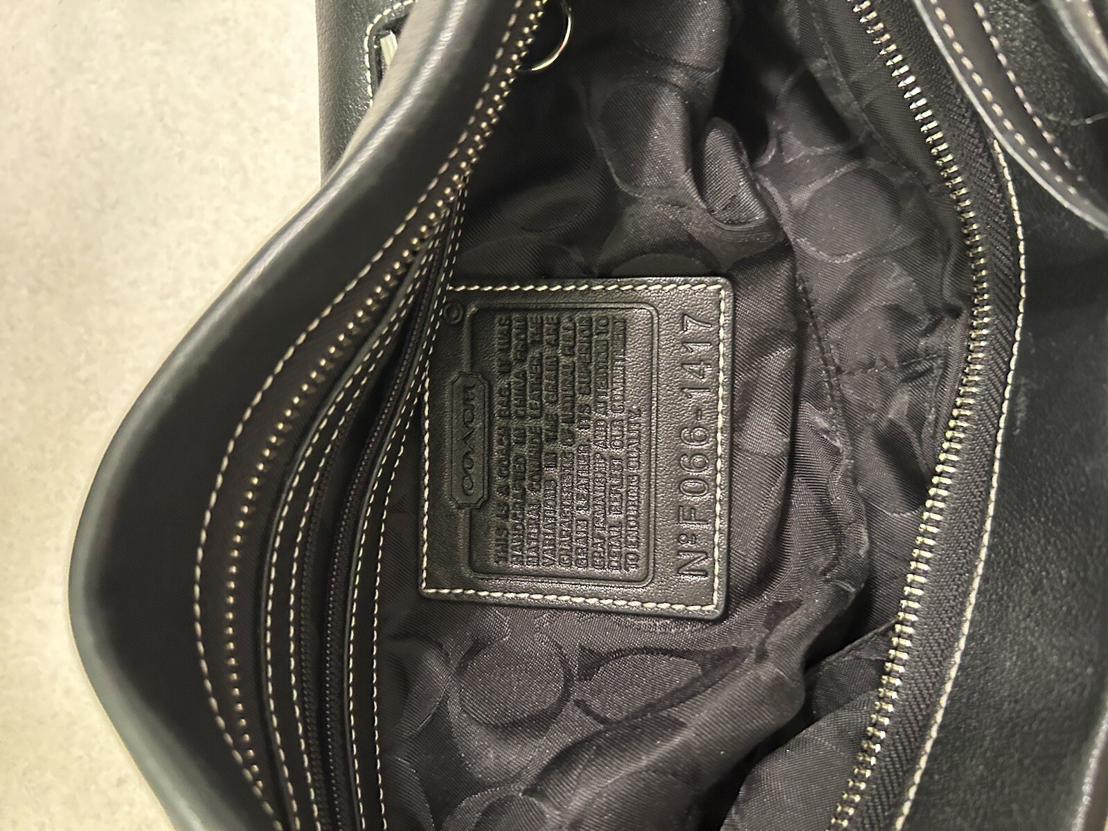 Coach Legacy East West Tassel Tote Soft Black Leather… - Gem