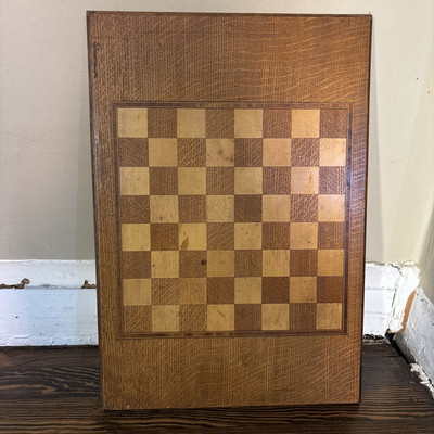 Antique Primitive Wood Checkerboard | eBay