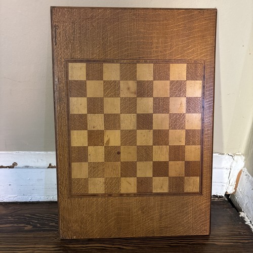 Antique Primitive Wood Checkerboard | eBay