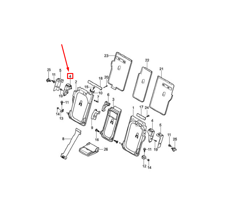 VOLVO XC70 P24 Rear Seat Left Lock 39852155 NEW GENUINE | eBay