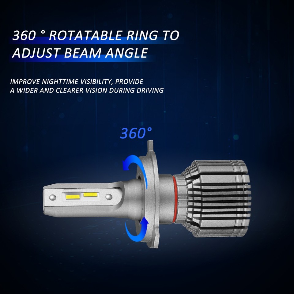 Fit 2007-2014 FJ Cruiser LED Sequential Headlight w/LED Kit+Cool Fan ...