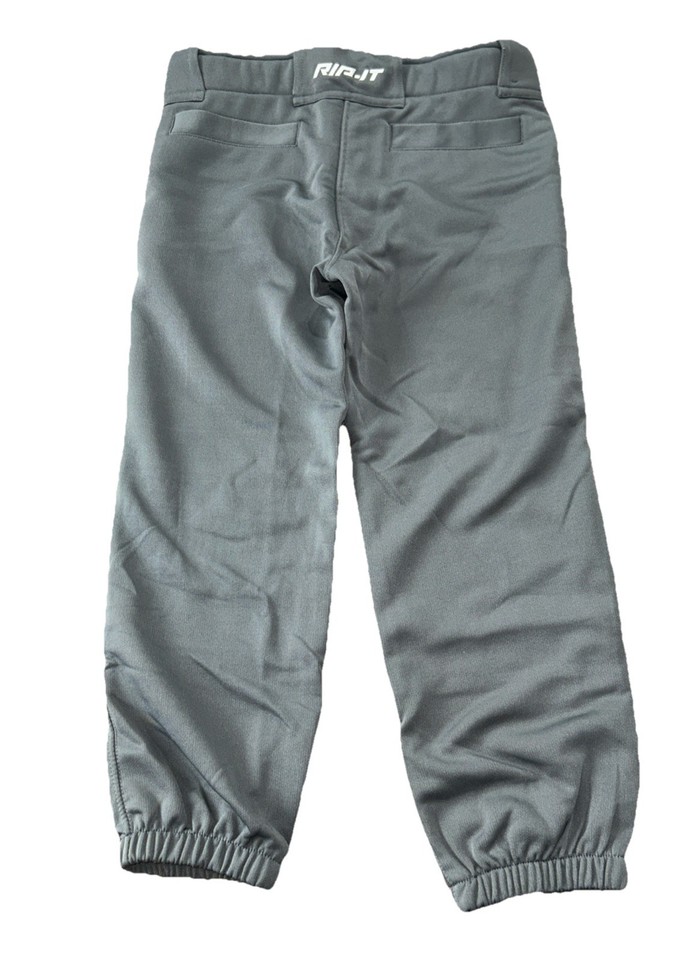 Rip-It Youth Softball Pants Size XS 27x20 Gray Baseball Athletic Pants ...