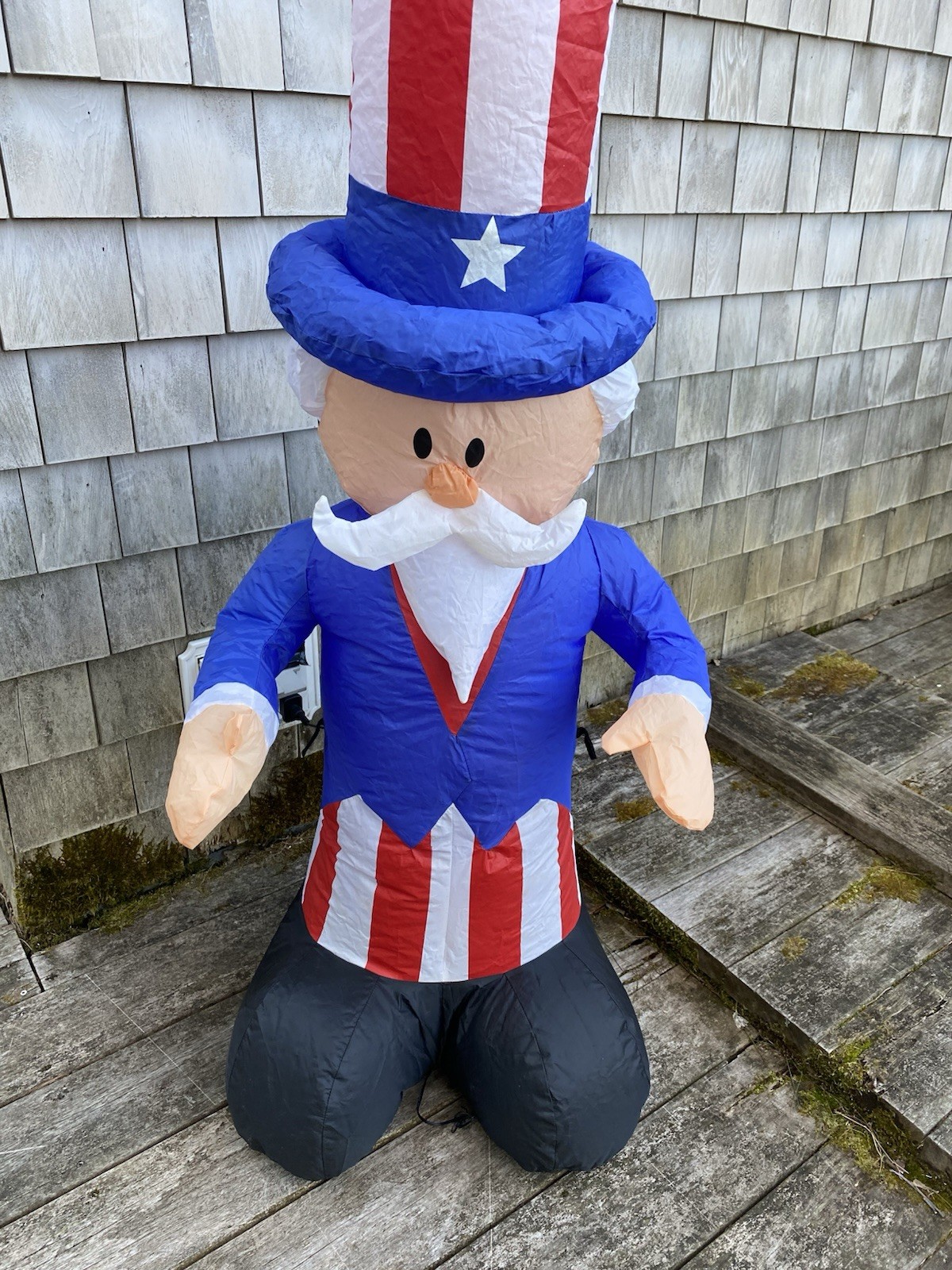 Uncle Sam Inflatable Way to Celebrate 4th of July Light Up Patriotic 4 ...