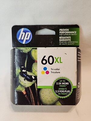NEW GENUINE - HP 60XL TRI-COLOR INK CARTRIDGE - CC644WN - Sealed Box ...