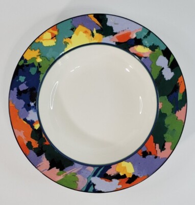 Vtg 90's Christopher Stuart Van Gogh Large Rim Soup Bowl 9.5 ...