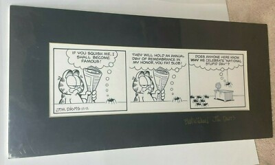 GARFIELD Original Art NATIONAL STUPID Veteran's Day 11/11/10 ...