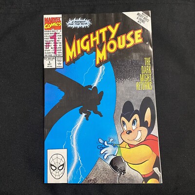 Mighty Mouse #1 ORIGINAL 1990 Marvel Comics Dark Knight Homage Hi Grade ...