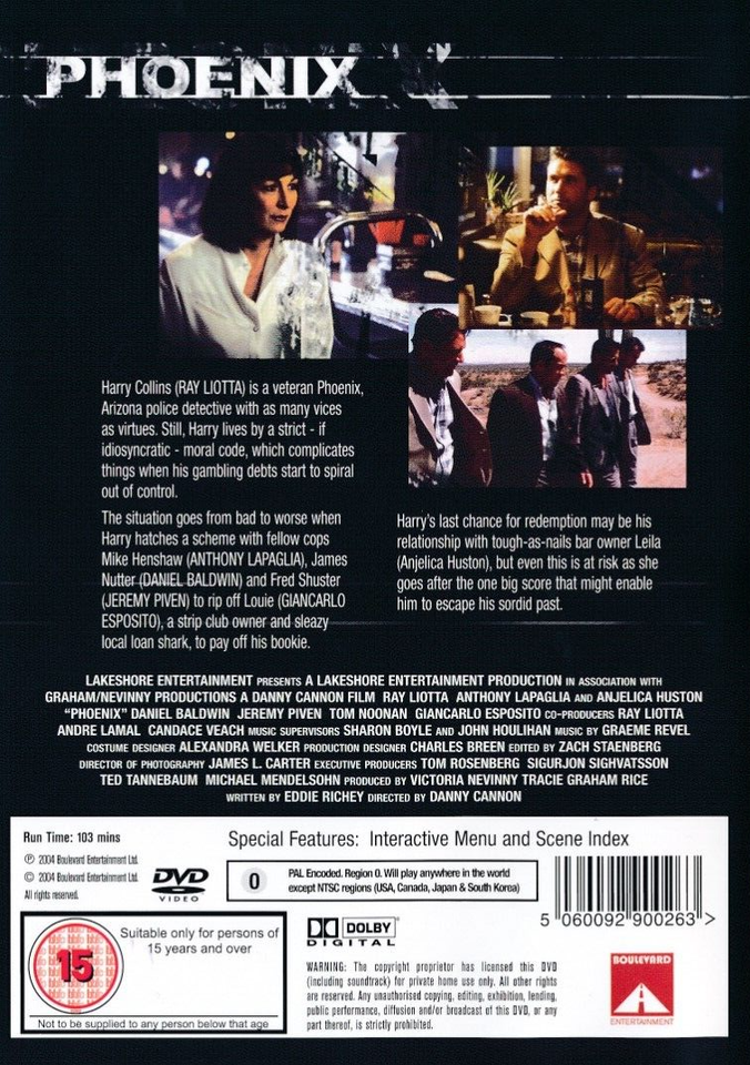 PHOENIX - Ray Liotta - Angelica Huston - DVD Brand New 5014138292416| eBay
