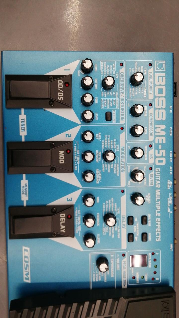 Boss ME-50 Guitar Effects Pedal Multi-Effects Unit pedal Used With AC ...