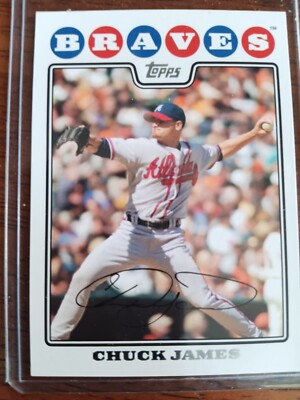 CHUCK JAMES ATLANTA BRAVES 2008 TOPPS BASEBALL CARD #116 | eBay