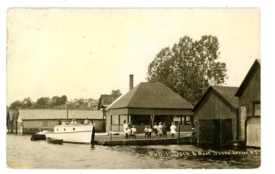 Dexter NY -PUBLIC DOCK & BOAT TRUANT- RPPC Postcard Jefferson County | eBay