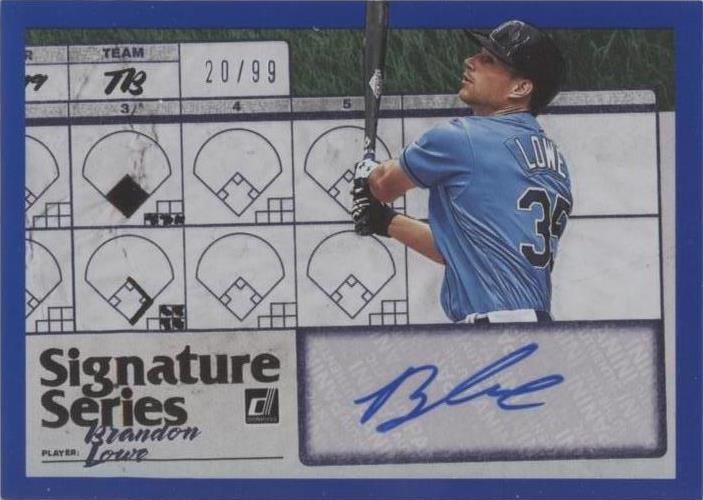 2019 Panini Donruss - Signature Series Brandon Lowe #SS-BL Blue /99 (AU ...