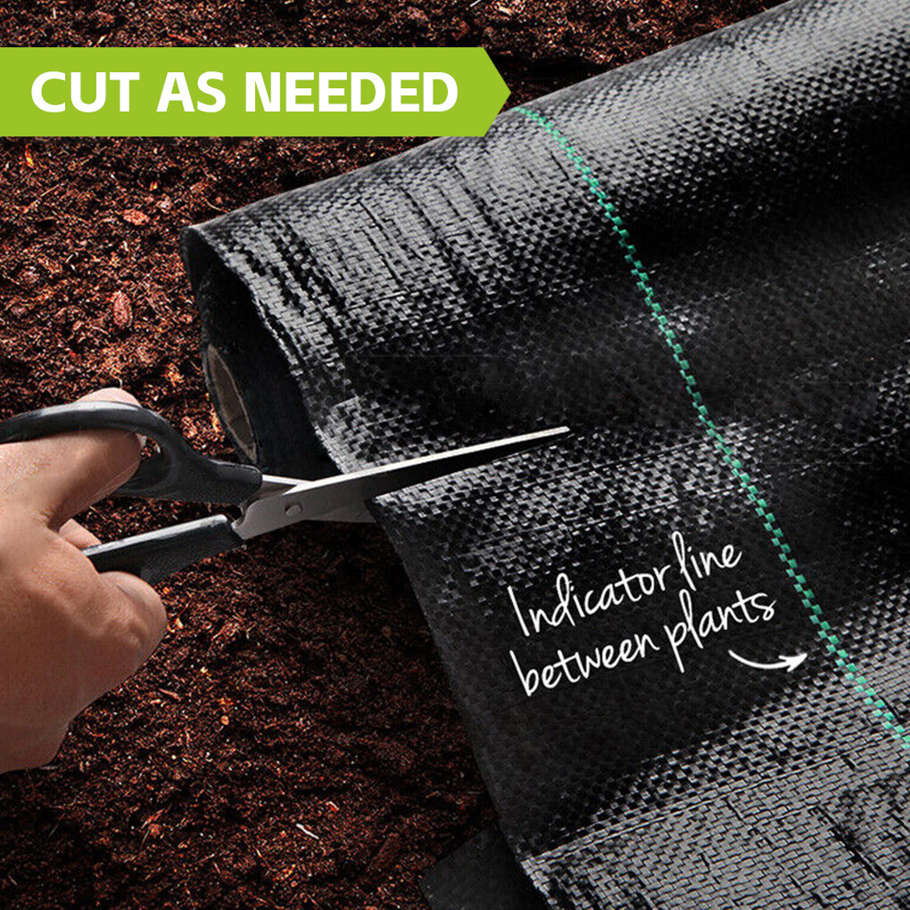 Weed Mat 85 GSM Weedmat Garden Cover Matting Control Black 0.9/1.8m ...