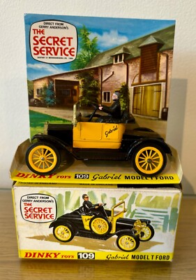 Vintage SECRET SERVICE Gabriel Model T Ford DINKY Gerry Anderson boxed ...