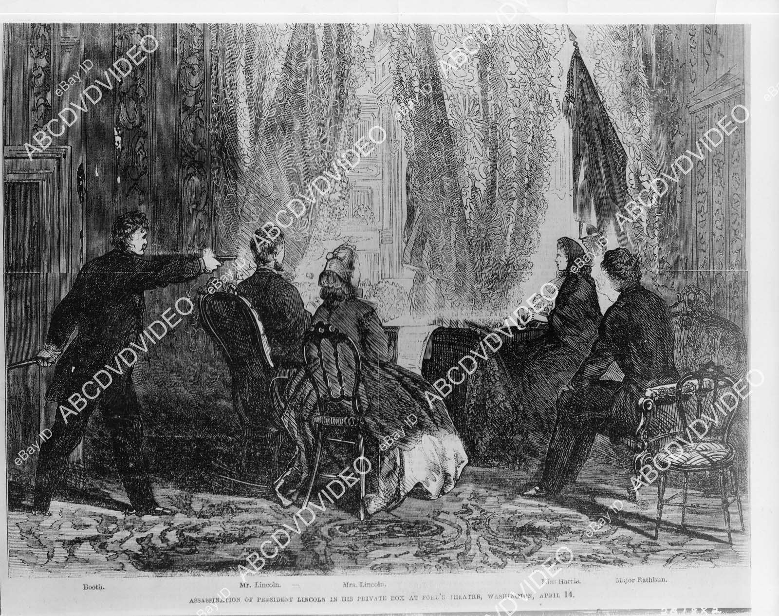 8B11-793 John Wilkes Booth assassination Abraham Lincoln as depicted in ...