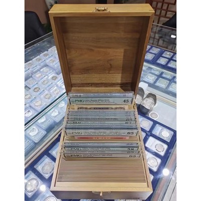 Wooden Storage Box for PMG Graded Banknotes Currency Holder Paper Money ...